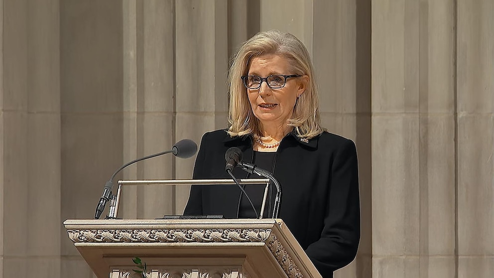 Video FULL REMARKS: Liz Cheney says 'goodnight, sweet dad' in eulogy ...