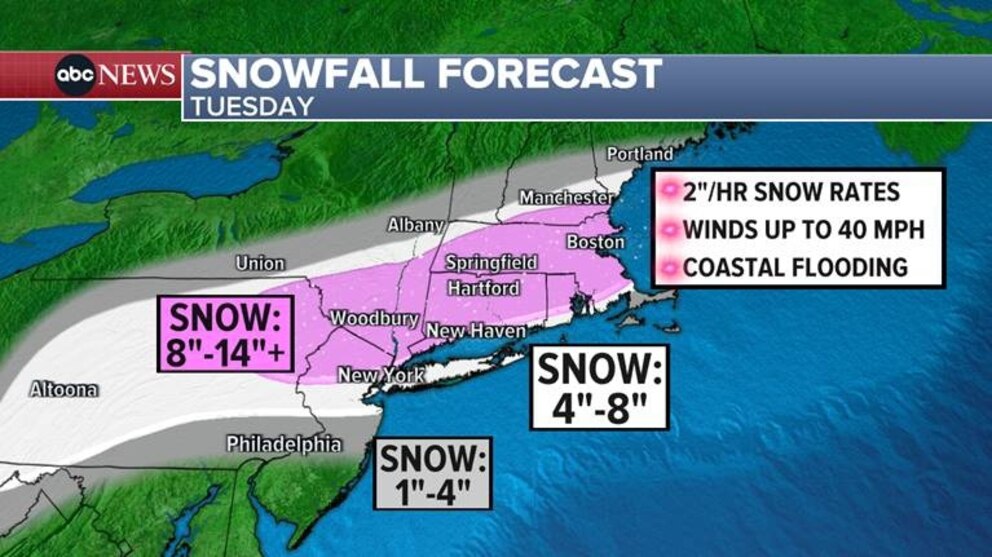 Long Island could see up to 8 inches of snow on Election Day in key ...