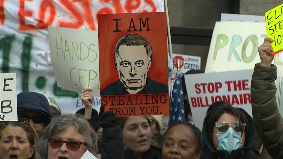 Video Growing backlash over DOGE's cuts and thousands of federal worker ...