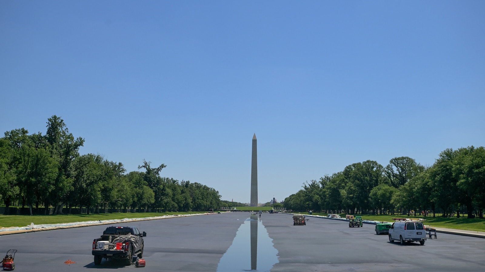 Water begins refilling Reflecting Pool after Trump's renovation to ...
