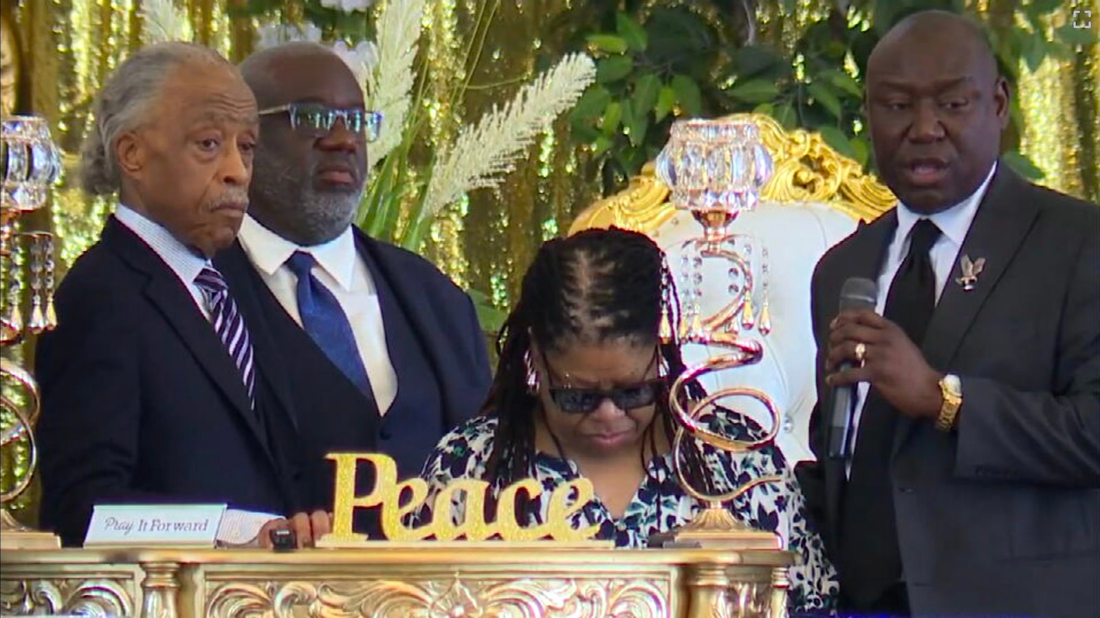 Rev. Al Sharpton and Ben Crump speak at funeral for Ohio man who died last month while in police ...