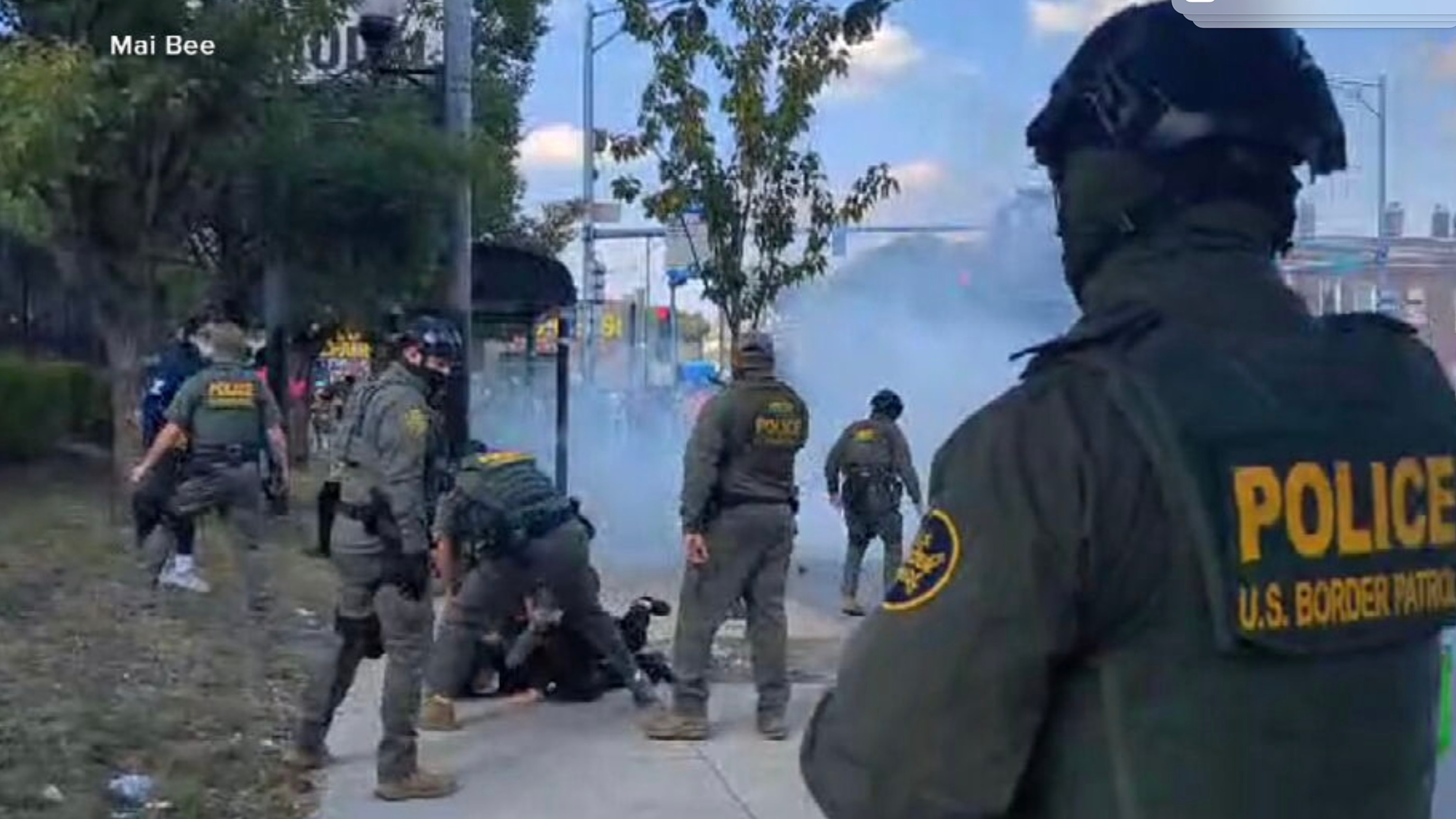 Protester shot in Chicago by border patrol agents who claim they were ...