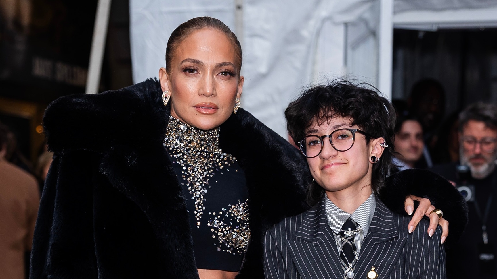 Jennifer Lopez Enjoys Black tie Broadway Premiere With Child Emme Jennifer Lopez Enjoys Black tie Broadway Premiere With Child Emme