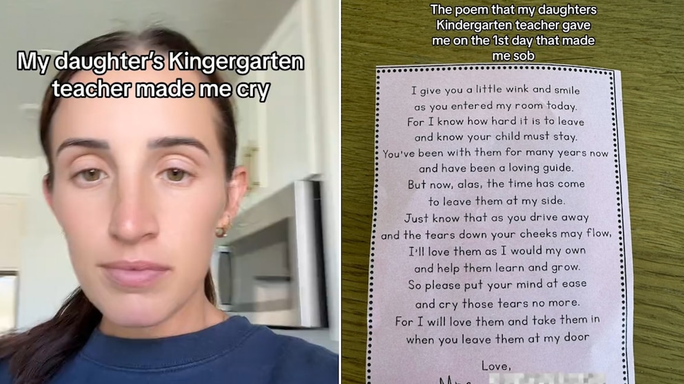 Mom shares teacher's poem that made her 'sob' on kids' 1st day of ...