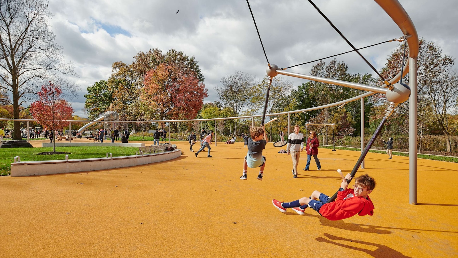 America's largest swing set now open in Philadelphia - ABC News