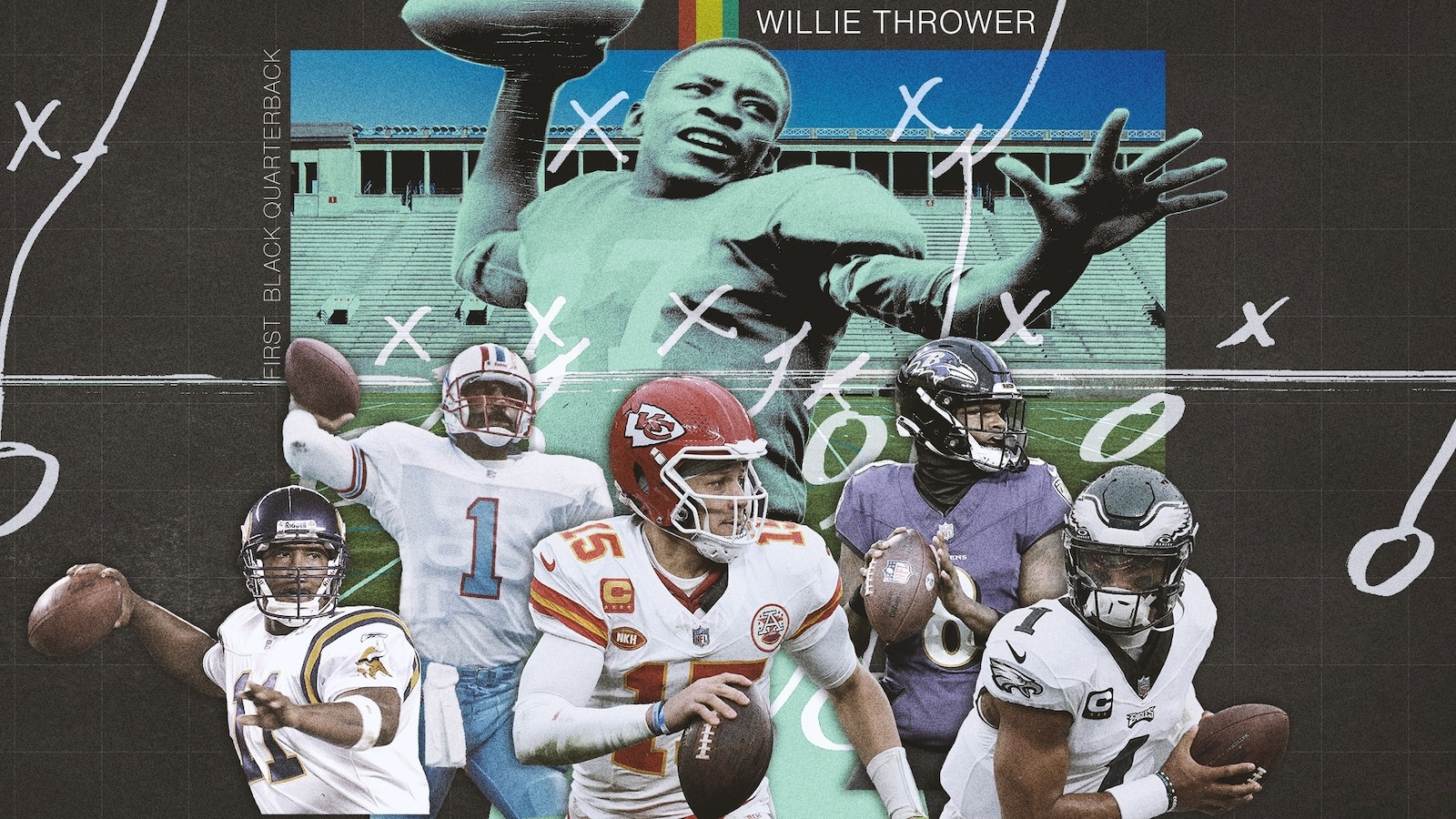 Before Patrick Mahomes there was Willie Thrower, the NFL's forgotten ...