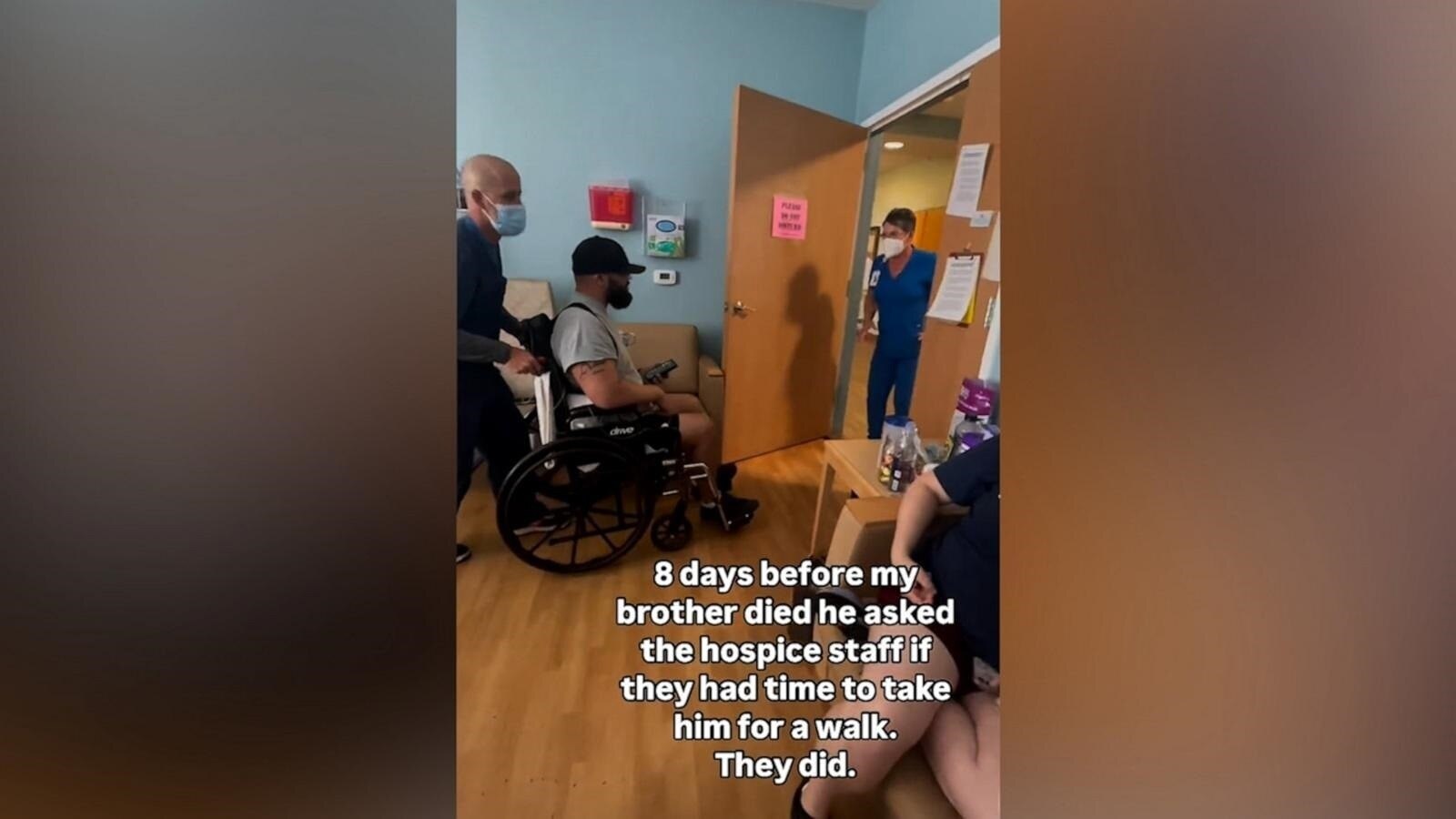 Woman explains viral video of brother with hospice nurses before he ...