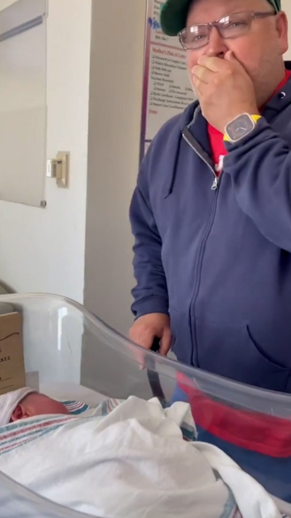 Video Watch the moment this dad learns his daughter named her son after ...