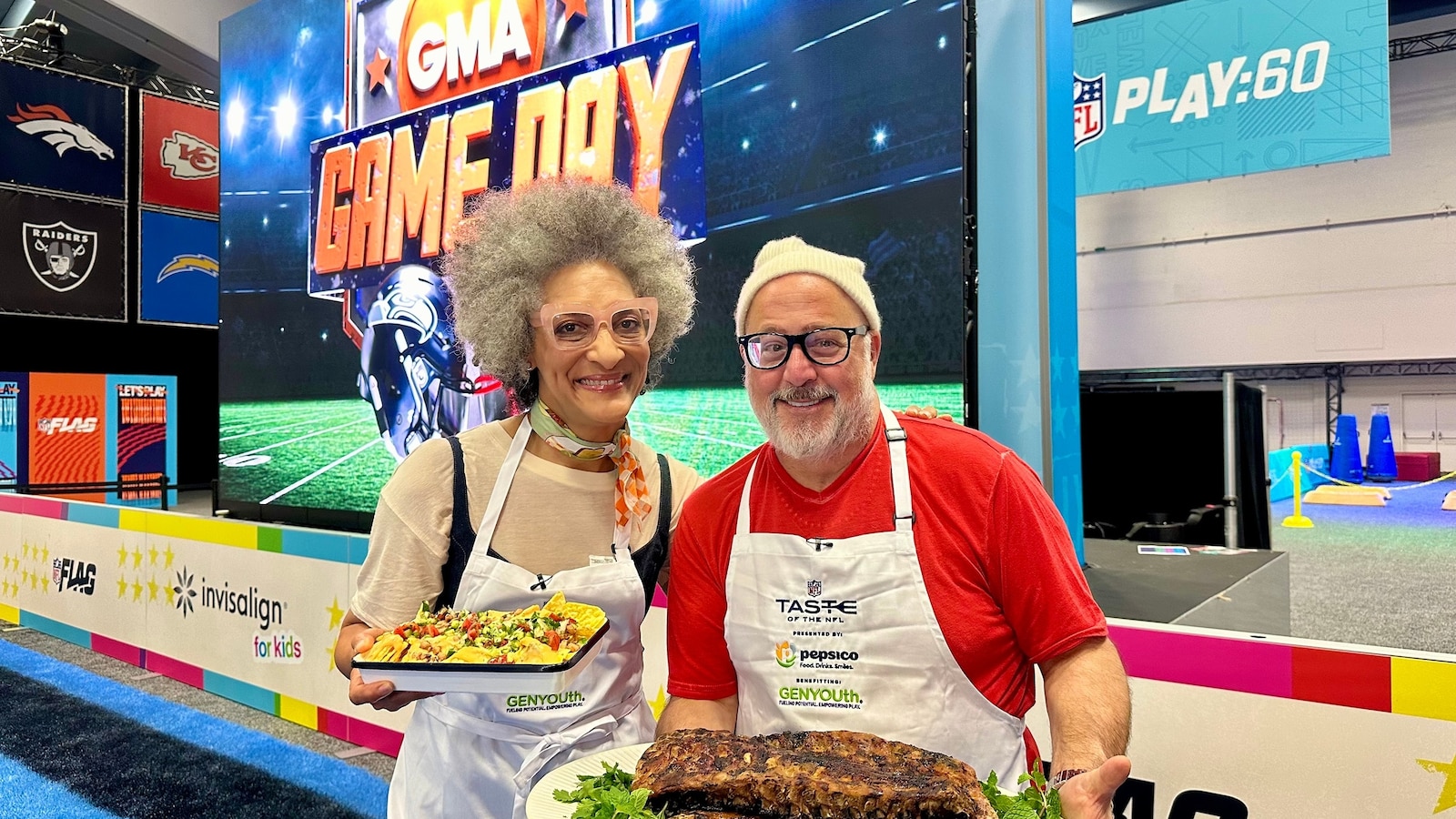 Chefs Carla Hall, Andrew Zimmern serve a taste of the NFL with new ...