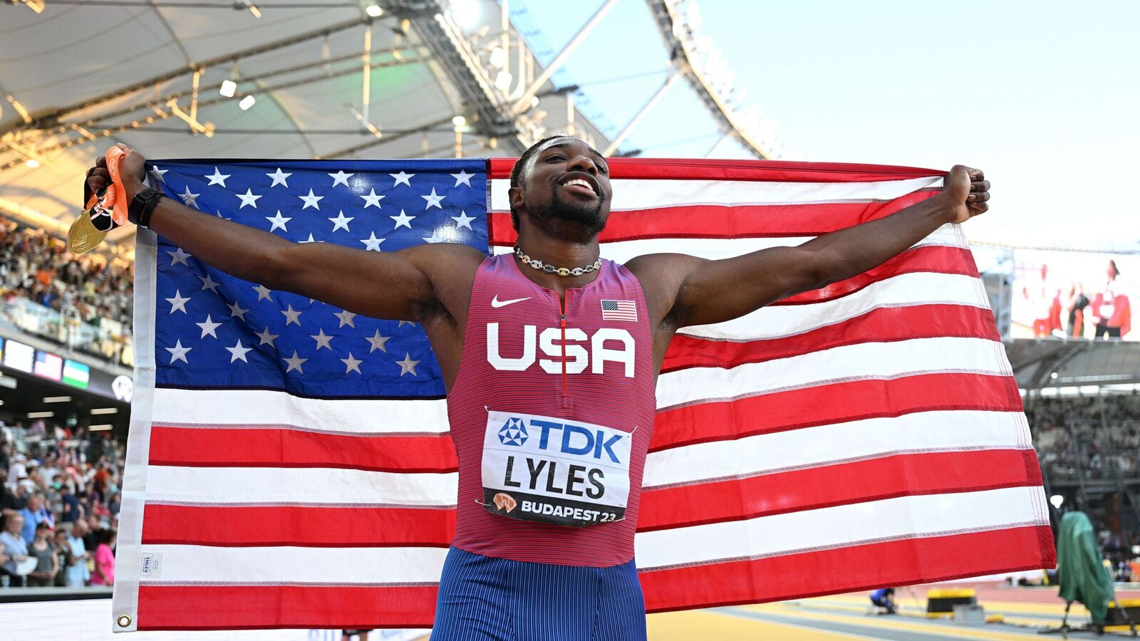Noah Lyles wins 100-meter world title in Budapest - ABC News