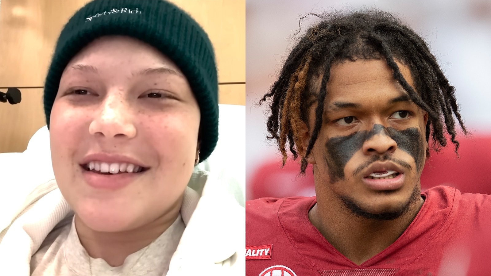 Isabella Strahan and football player Greg Brooks Jr. bond over brain ...