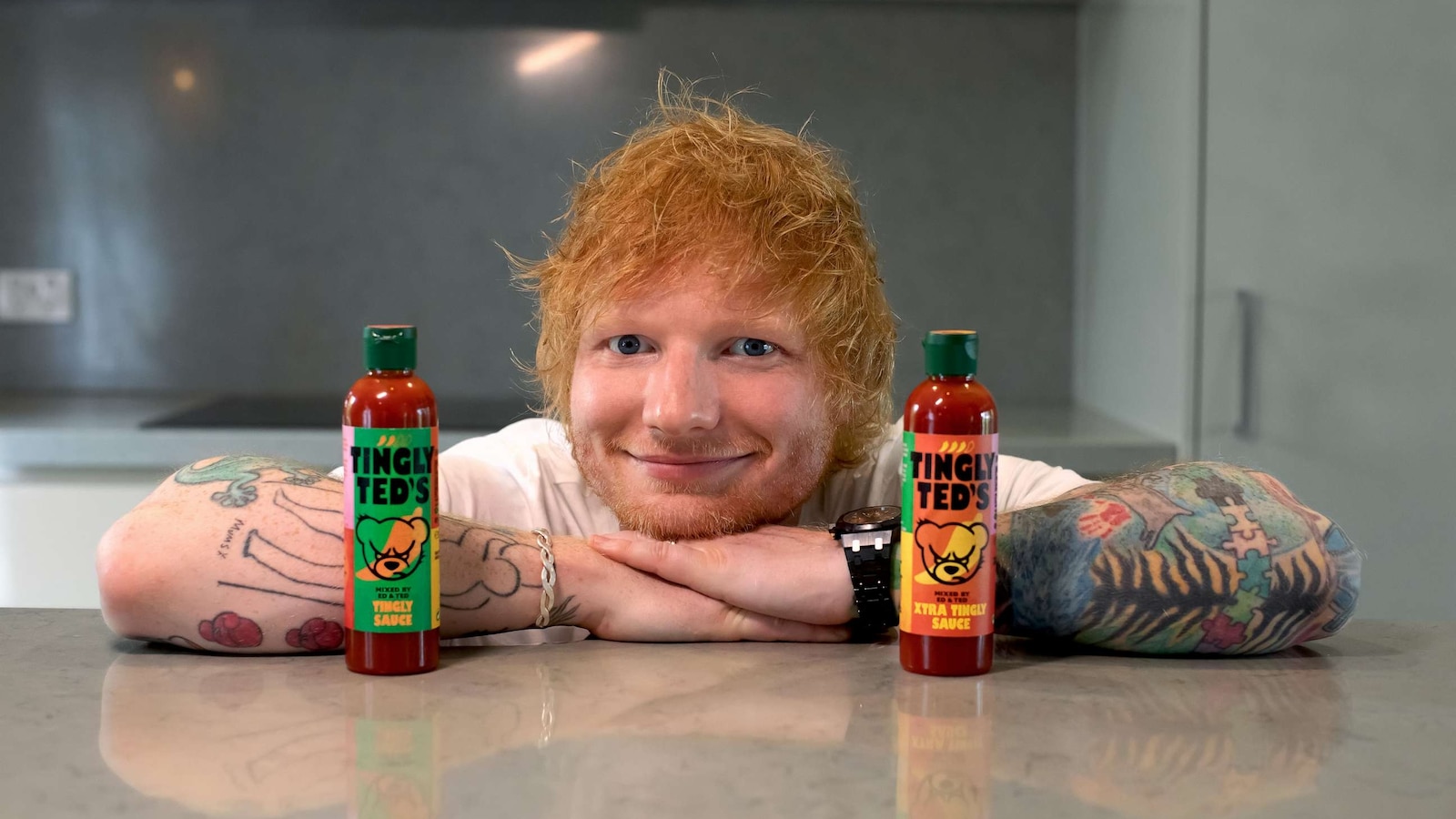 Ed Sheeran dips into condiments with new Tingly Ted's hot sauce - ABC News