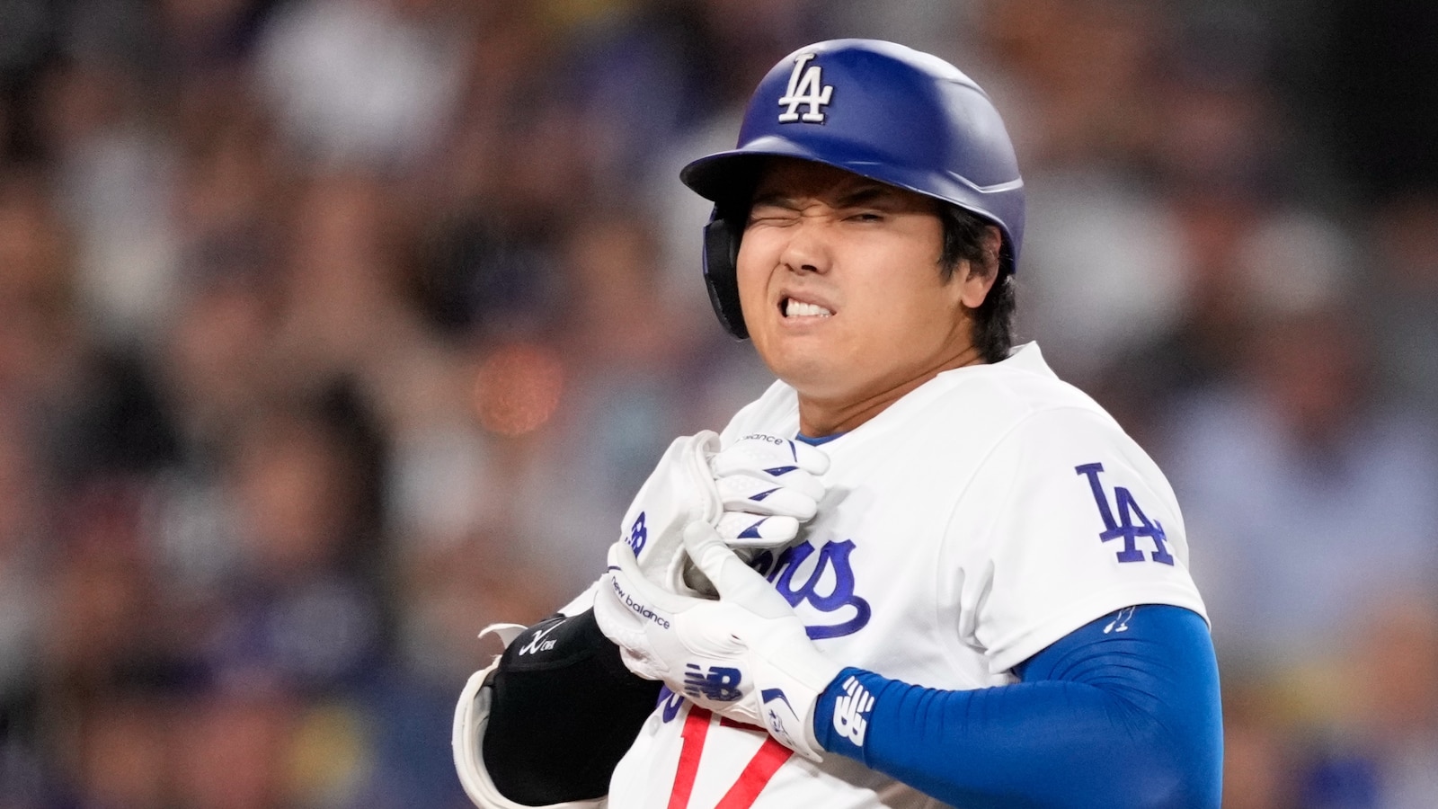 Dodgers' Shohei Ohtani still set to start after getting hit on hand by ...