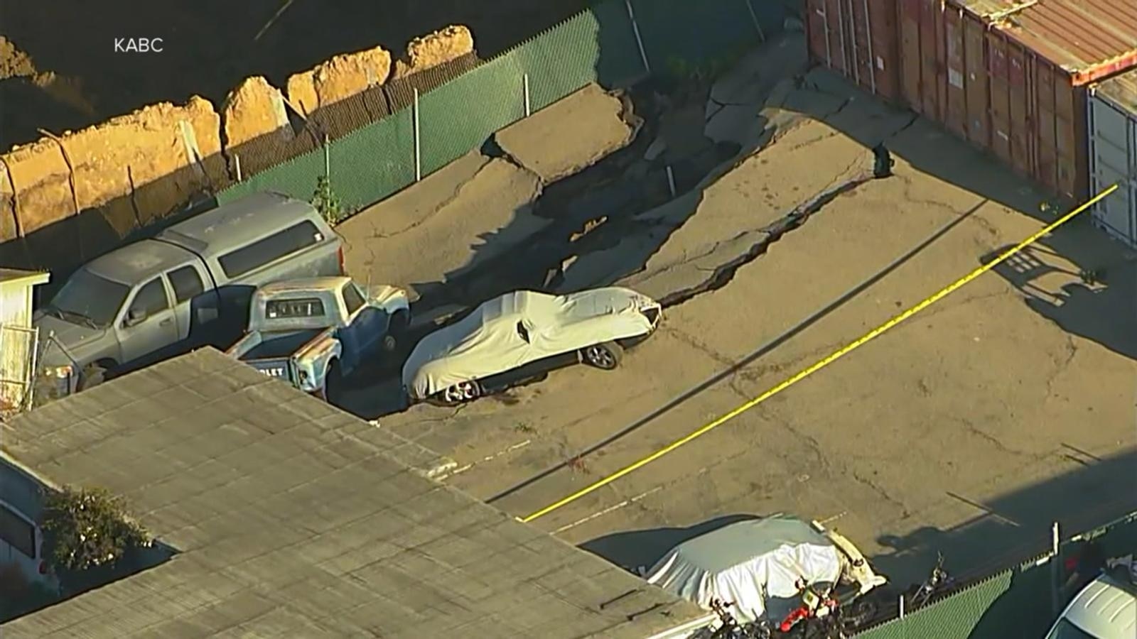 Video Shows Massive Sinkhole Open Up On Street In California Earth