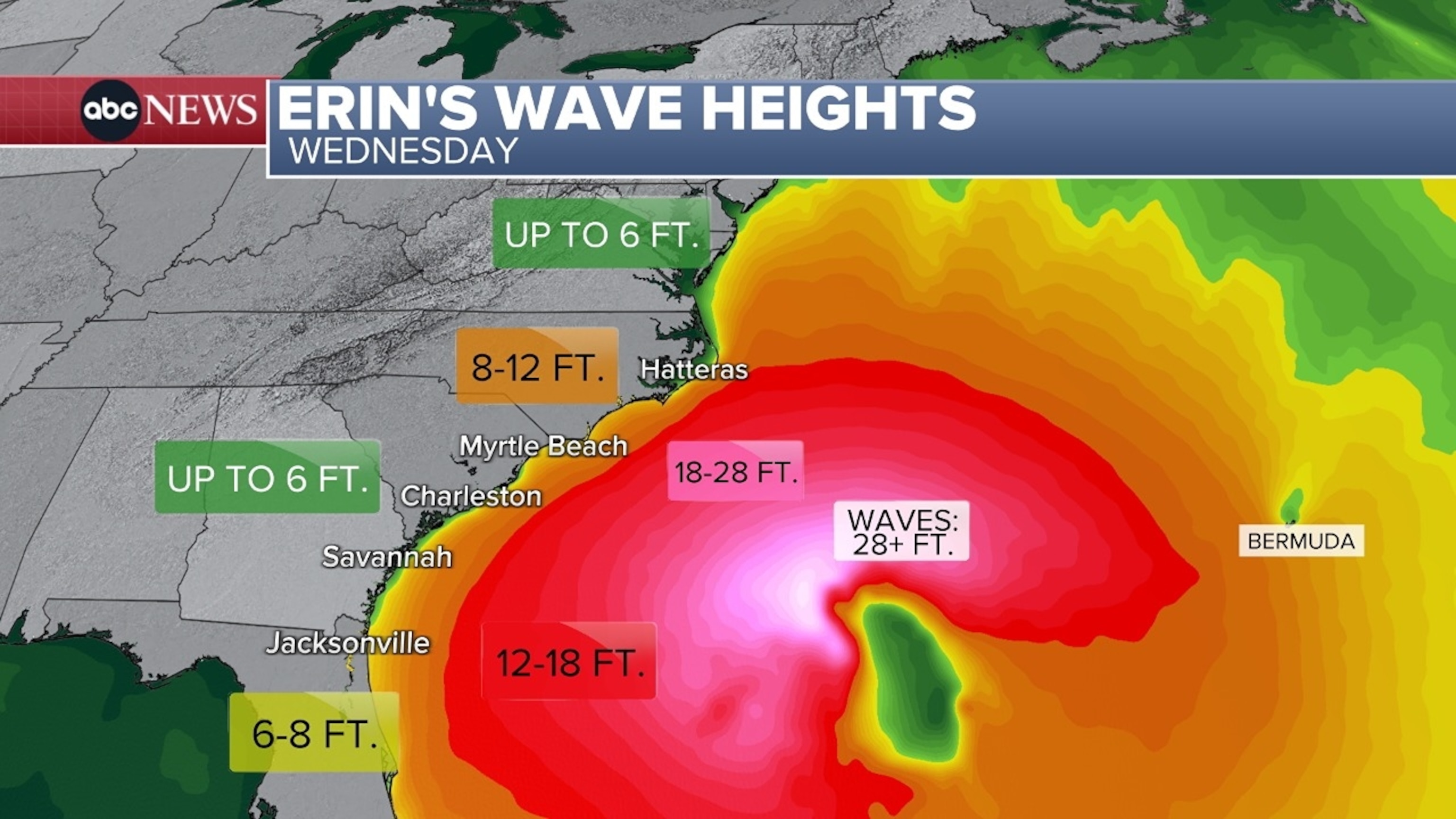 Hurricane Erin tracker: Tropical storm watch, storm surge watch issued ...