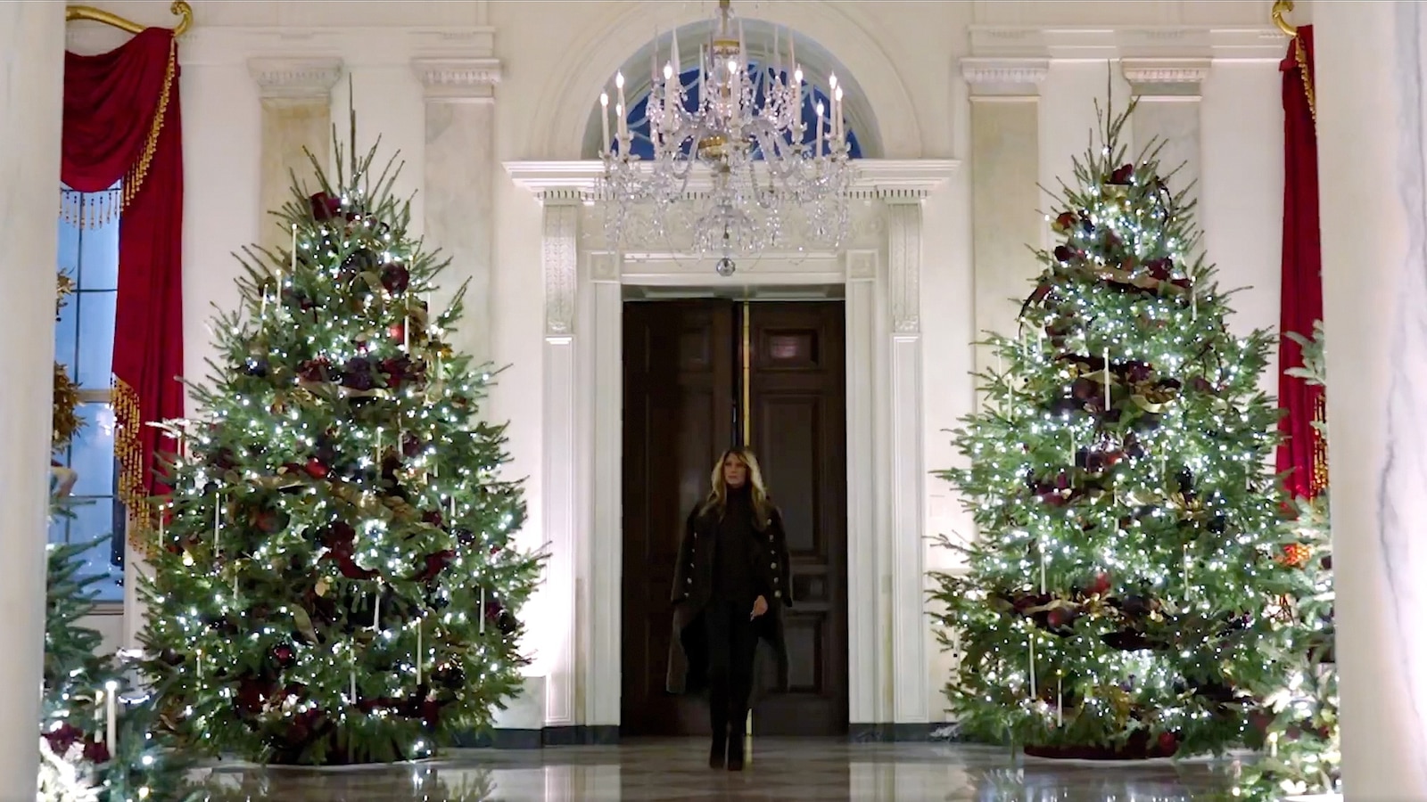 First lady Melania Trump unveils 2025 White House Christmas decorations ...