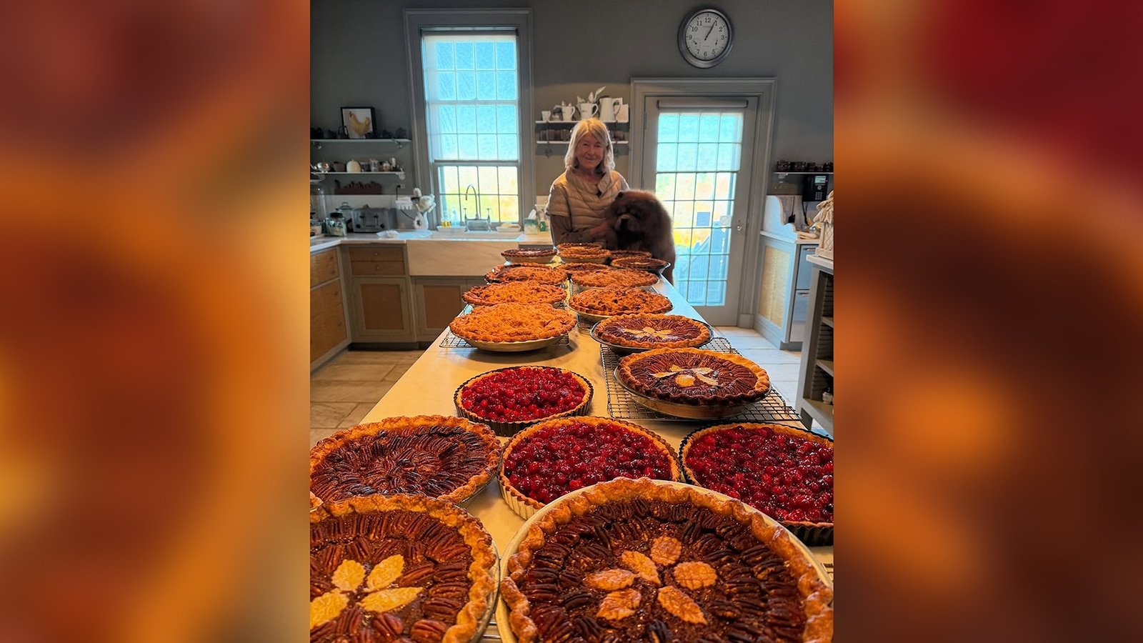 Martha Stewart uses literal pie chart to make 35 homemade pies for ...