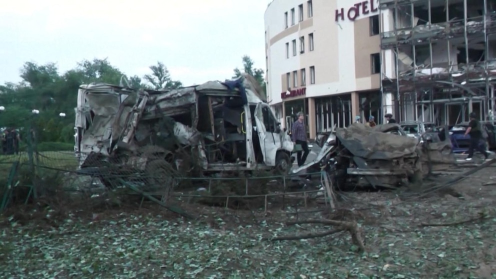 Video Devastating missile strikes in Ukraine - ABC News