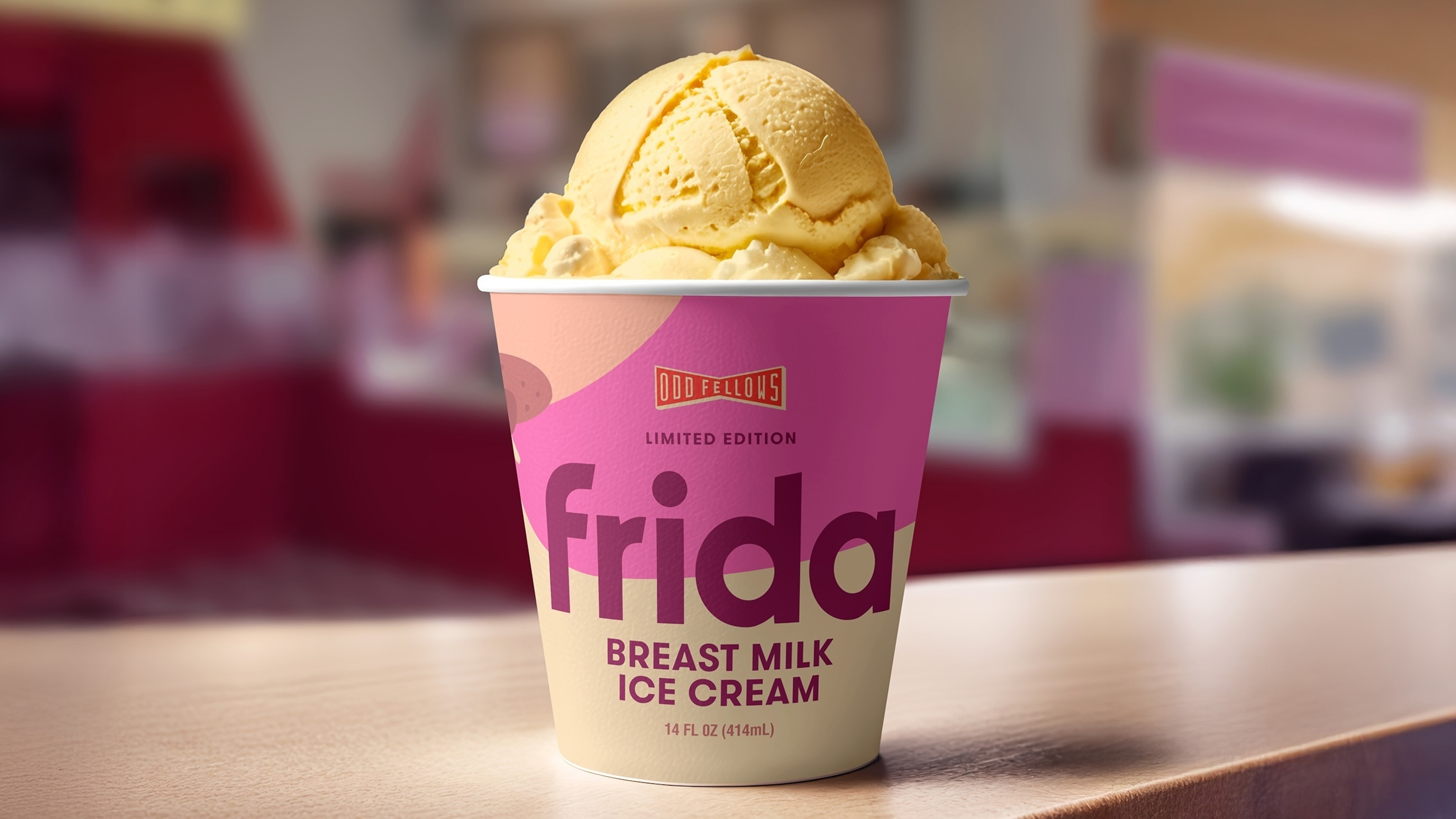 Breast milk ice cream