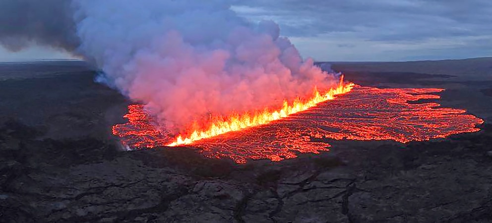Icelandic volcano erupts again, prompting evacuations at nearby town ...