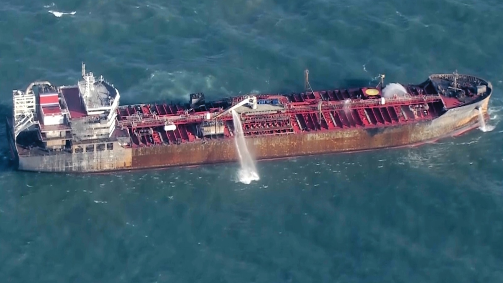 Man arrested in connection with tanker-container ship collision in ...