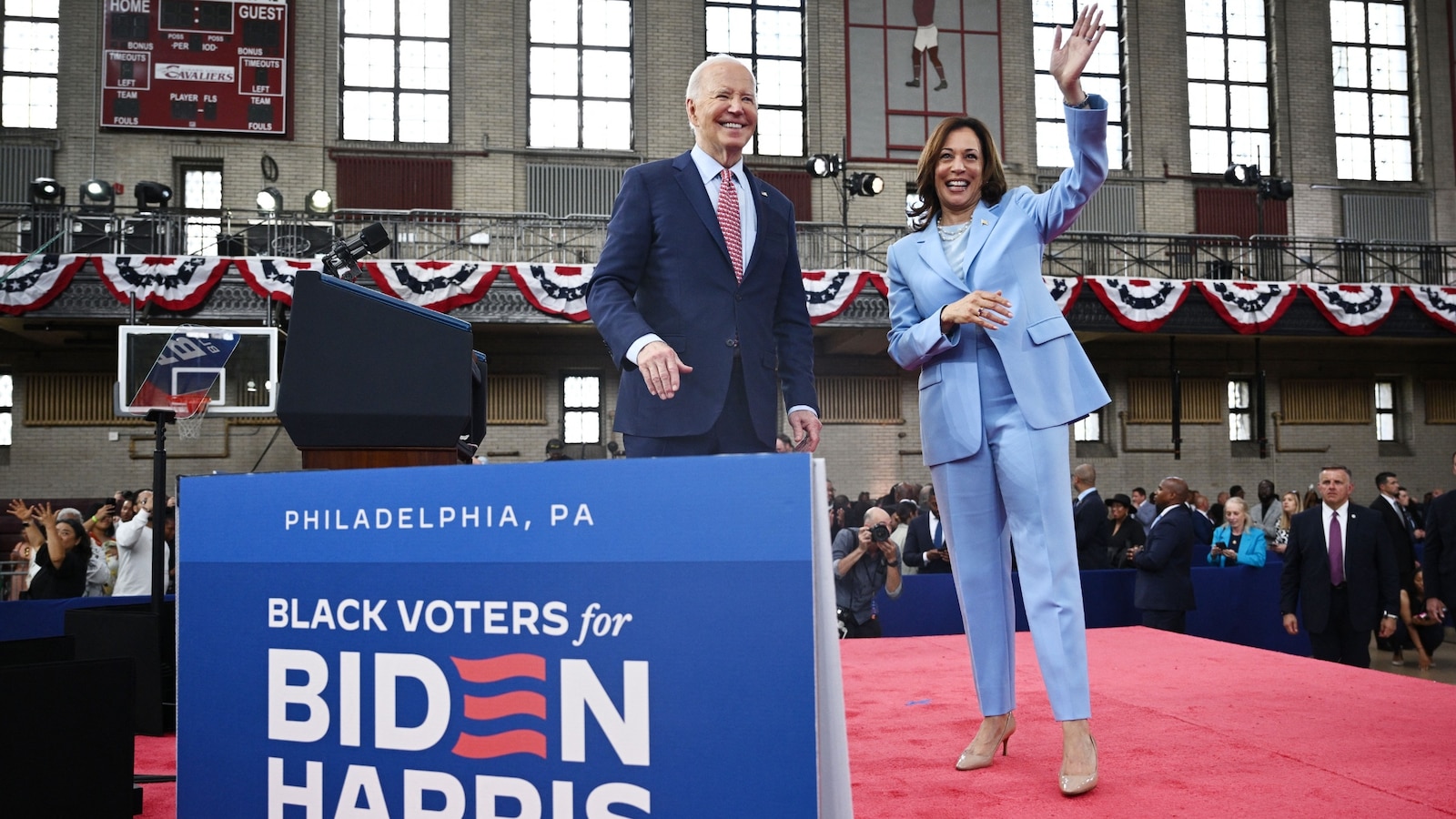 Biden hammers Trump in Philadelphia rally as he courts Black voters ...