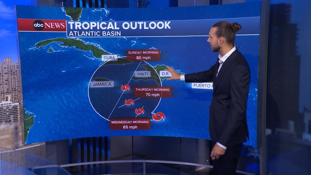 Video Tropical Storm Melissa may impact Puerto Rico, Dominican Republic ...