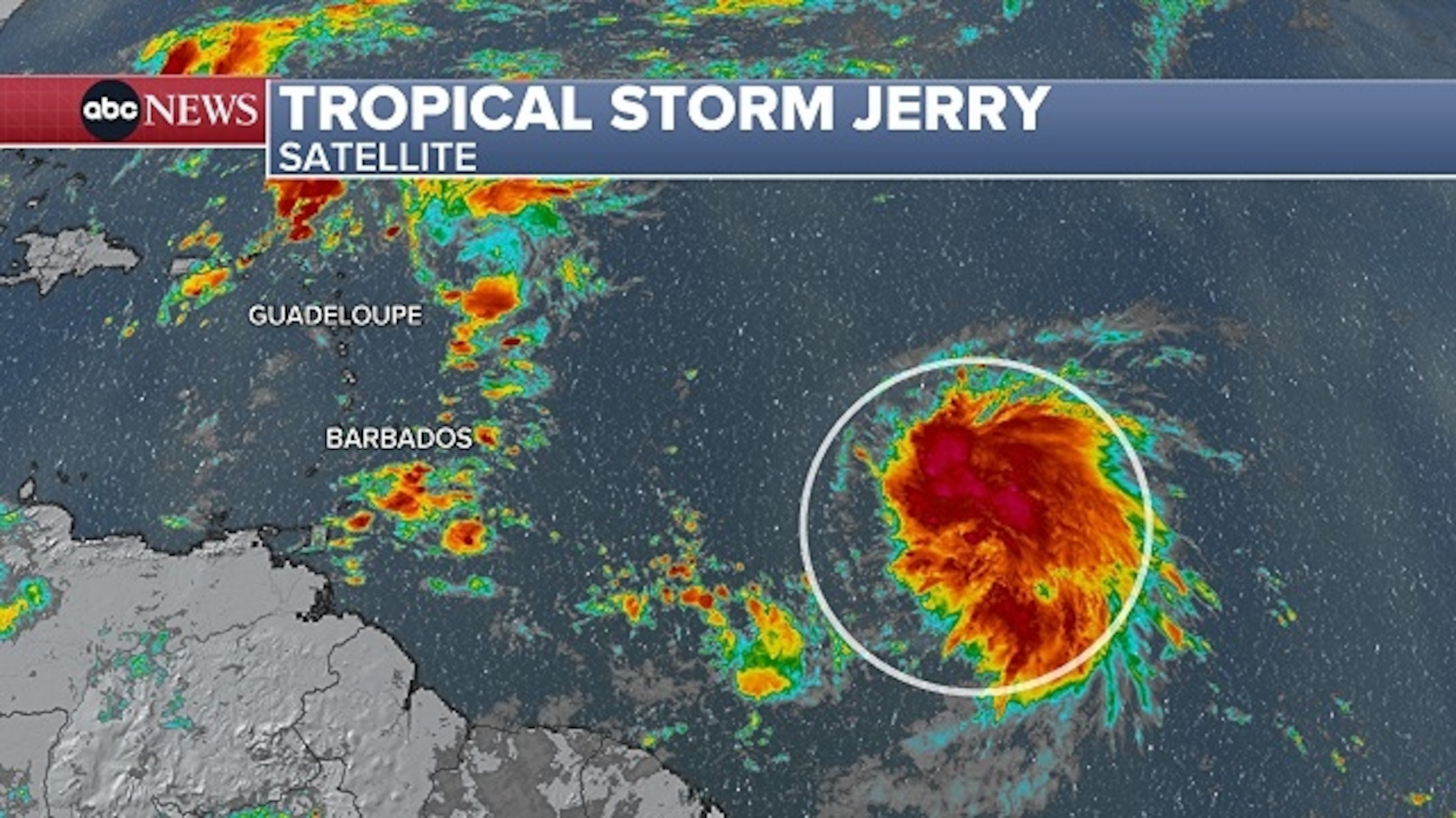 Tropical Storm Jerry forms in central Atlantic: Where it's heading next ...