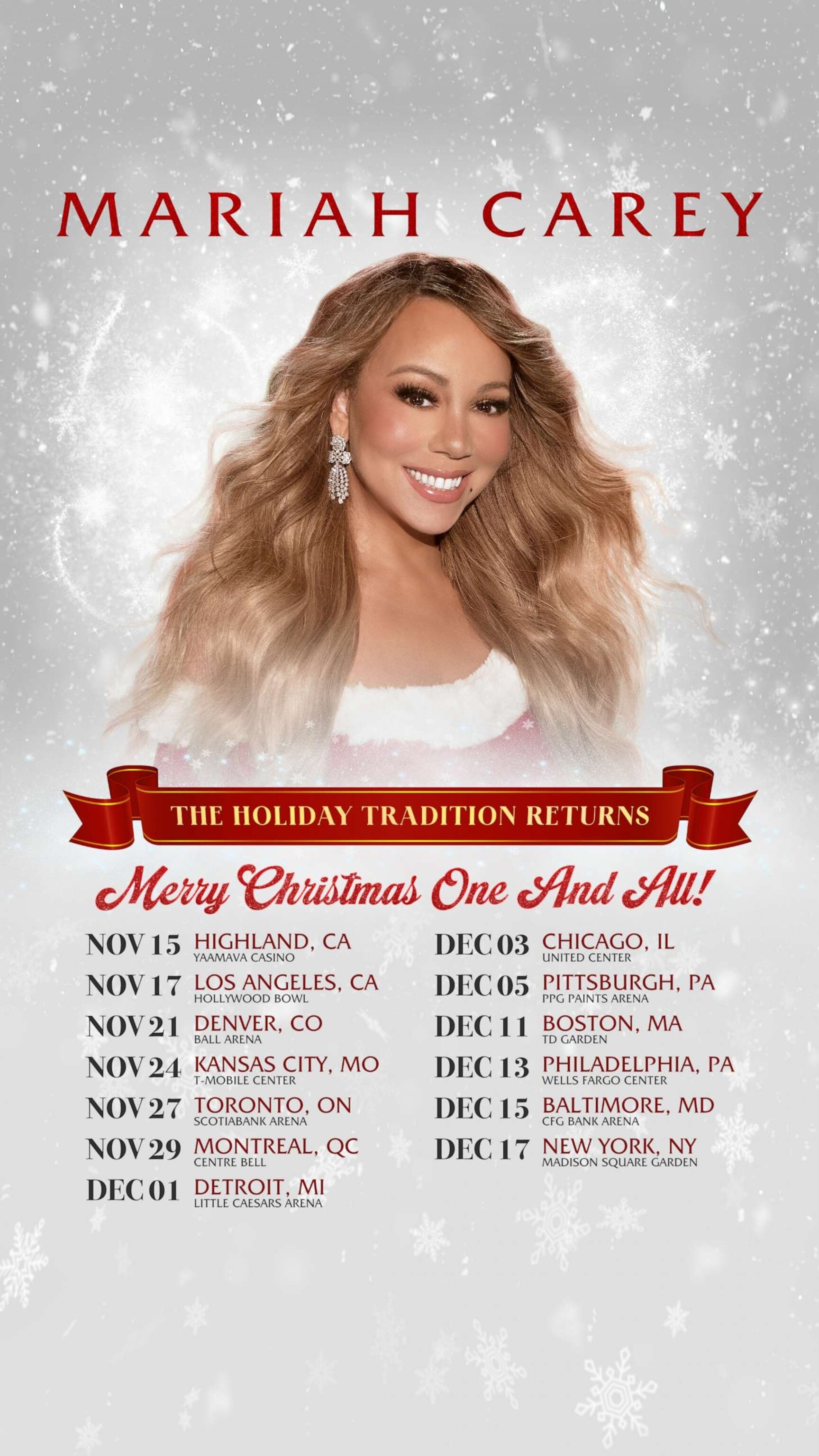 What Is Mariah Carey Doing Now Official Mariah Carey Christmas Tour ...